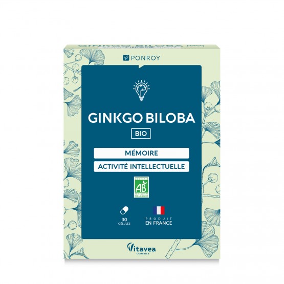 Ginkgo biloba Bio - Vision, mémoire & audition | Laboratoires Ponroy